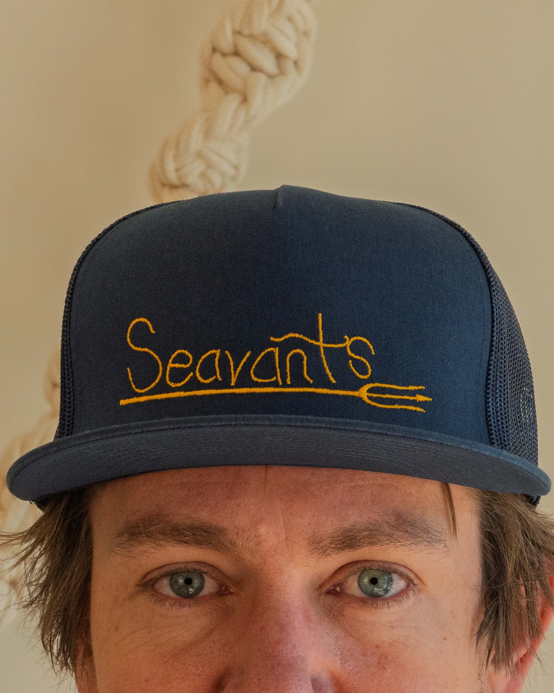 Trident Embroidered Trucker Hat – Seavants